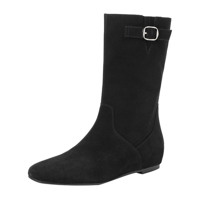 达芙妮短筒靴女法式瘦瘦靴