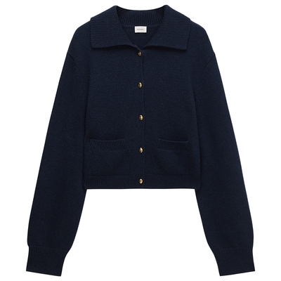 OCHIRLY欧时力翻领羊毛针织外套