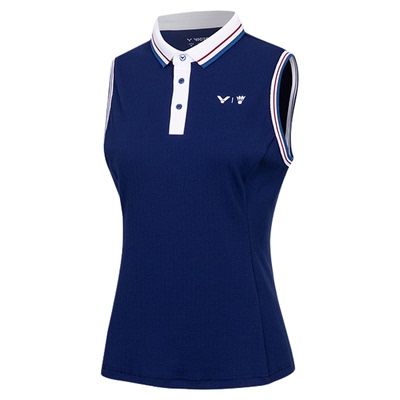 VICTOR/威克多胜利羽毛球服俱乐部系列S-5501VBC女针织无袖POLO衫