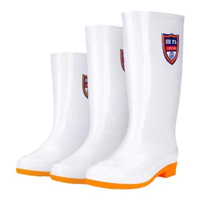 回力白色雨鞋卫生食品专用鞋耐酸碱防滑橡胶套鞋水鞋男款女款工厂