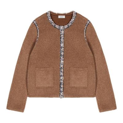 CRUSH泰迪圈圈装饰边夹克