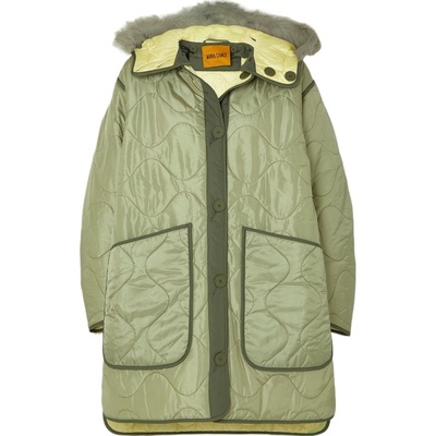 【38开门红】MARFA STANCE 女秋冬正反两穿边饰绗缝软壳面料夹克