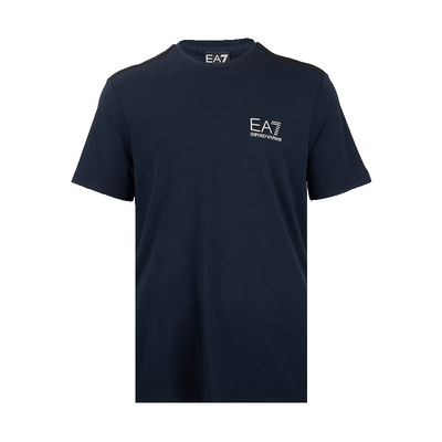阿玛尼男经典字母logo短袖T恤男