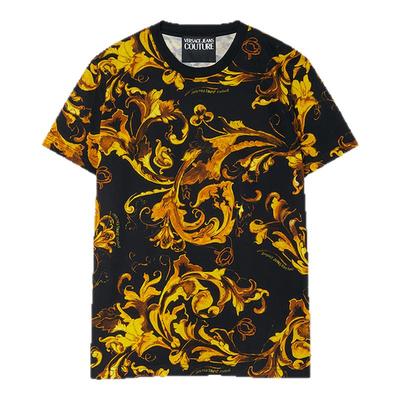 【季末优惠】VERSACE JEANS COUTURE Porcelain Barocco修身T恤