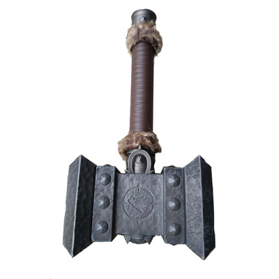 HCMY魔兽武器奥格瑞玛毁灭之锤全金属一比一送男生力量感玩具炫酷