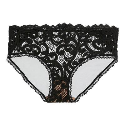 夏娃的诱惑低腰平角裤女蕾丝内裤轻薄舒适透气内裤V8582230