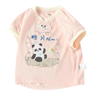 巴拉巴拉婴儿短袖t恤男女童半袖宝宝新中式上衣夏季儿童新款童装