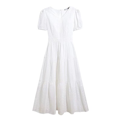 纯棉连衣裙法式春夏初恋中长裙子