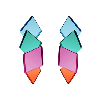 捷克preciosa水晶玻璃耳环送礼