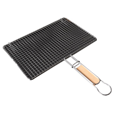 不锈钢烤鱼网夹烤肉烤海鲜夹子