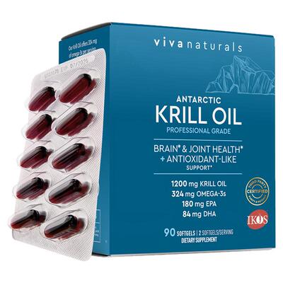 viva进口78%磷脂南极磷虾油90粒