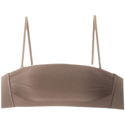 梧桐本色内衣抹胸式无钢圈聚拢无痕性感薄款防滑百搭文胸WN21126