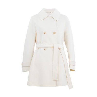 HONRN/红人系带山羊绒羊毛大衣