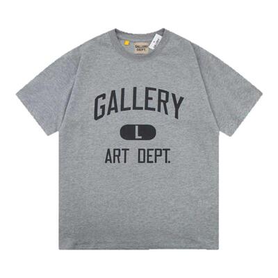 【现货】小众gallery jennie同款复古灰百搭字母宽松圆领T恤短袖