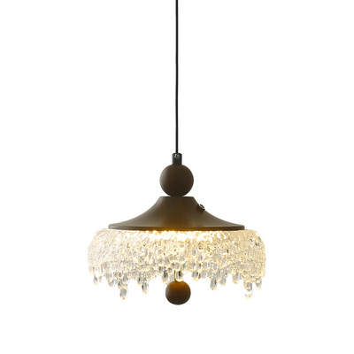 中古风吊灯卧室床头灯客厅法式复古玄关餐桌灯过道灯免布线高级感