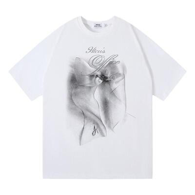 HTCU虚幻蝴蝶结短袖印花