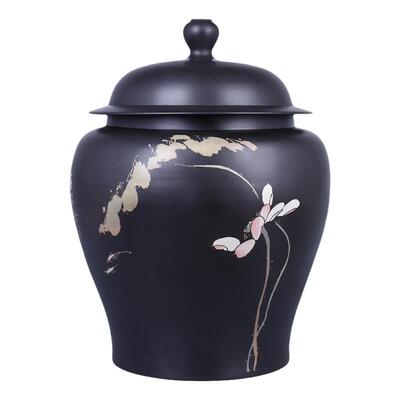 建水紫陶20饼大茶缸21升水缸