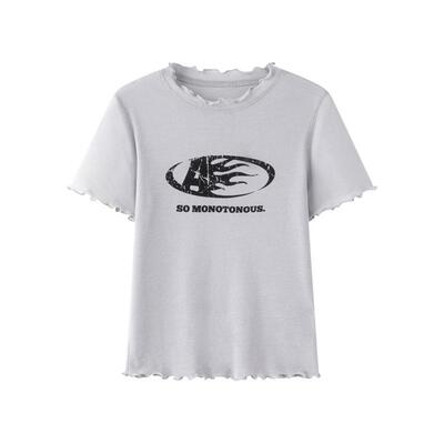 ACME AURA  美式复古短袖t恤女薄款2025年夏季新款潮牌宽松