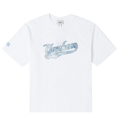 【自营】MLB短袖男装女装新款透气短袖学生宽松运动T恤3ATSM1453