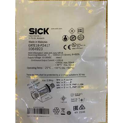 议价德国西克SICK光电开关GRTE18-P2417原装全新正品支持售后