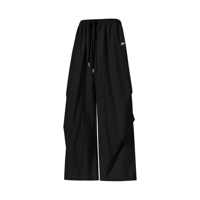 美式纯色宽松运动裤情侣款休闲裤