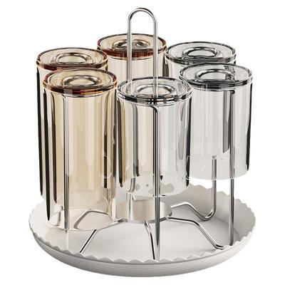 家用不锈钢玻璃杯置物架倒挂保温杯茶杯沥水架子高颜值水杯收纳架