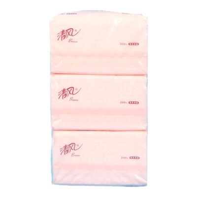 清风200抽2层面纸巾抽纸