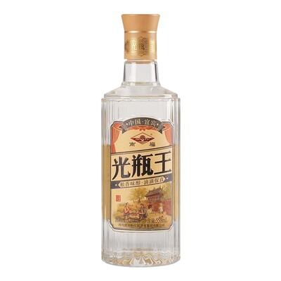 四川宜宾浓香型白酒光瓶王52度558ml纯粮食口粮大曲年份天下老窖