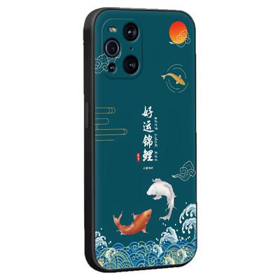 皑晨适用于oppofindx3手机壳pedm00复古国潮oop欧珀findx3硅胶软外壳findx3防摔保护套findx3妈妈用oopp网红