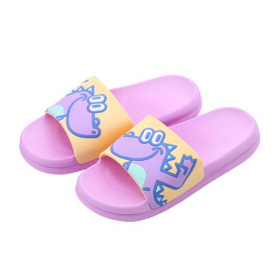 家佳宜男女情侣萌趣小恐龙软底网红耐磨加厚夏季居家厚底外穿拖鞋