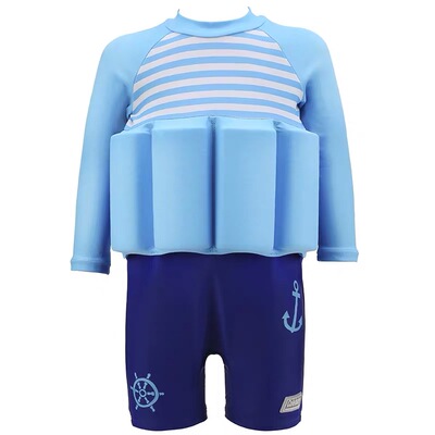 儿童泳衣女童连体长袖训练泳装