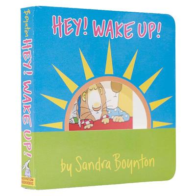 嘿醒醒 Hey Wake Up 英文原版绘本 纸板书 Sandra Boynton桑德拉博因顿作品 少儿英语启蒙读物 图画故事书 亲子共读撕不烂纸板书