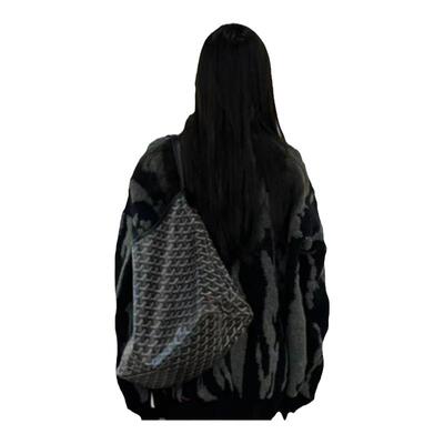 针织衫撞色加厚慵懒韩系套头