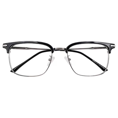 斯文败类半框眼镜可配度数