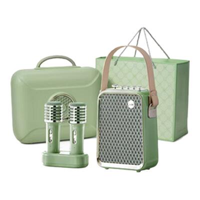 Divoom蓝牙音箱带双麦克风户外便携无线SongBird-HQ二代 白 黑 绿