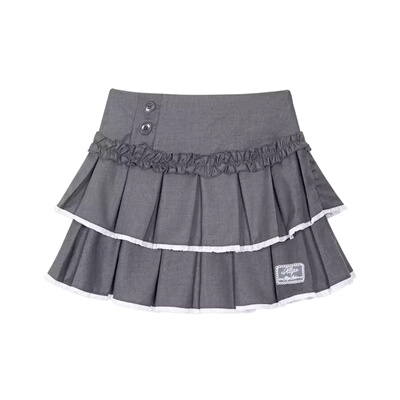 ILLIGO DOLLY 抓绒迷你裙炭灰色 MUSINSA韩国直邮官方正品