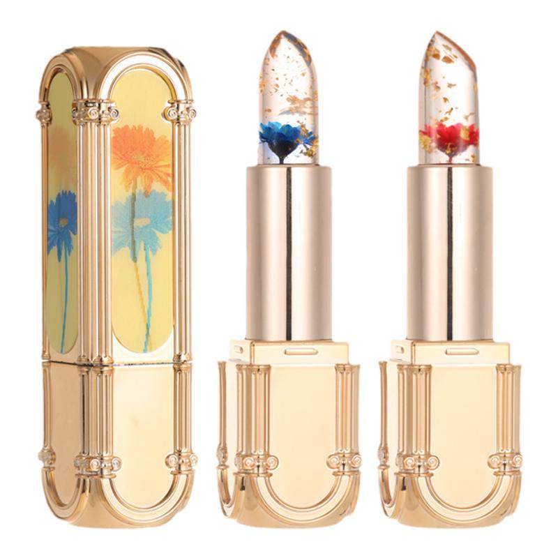 AGAG鲜花晶透温感变色果冻口红持久滋润淡化唇纹不易沾杯润唇膏_虎窝淘