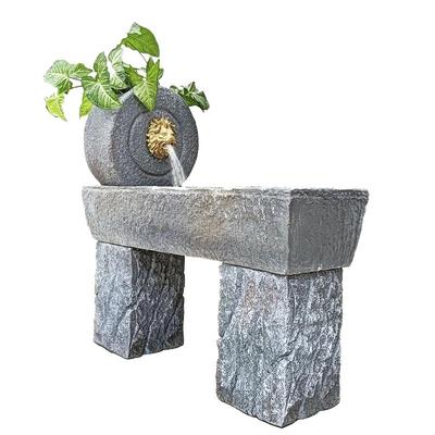 鑫越好中式仿石雕石磨石槽流水