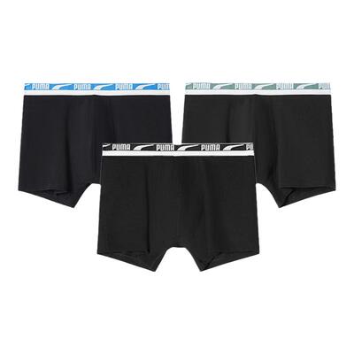 PUMA彪马男士平角内裤运动三条装