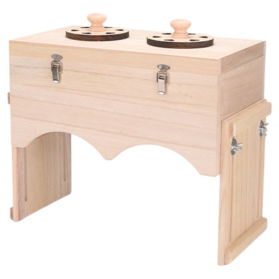 实木制艾灸盒膝盖关节腿部专用