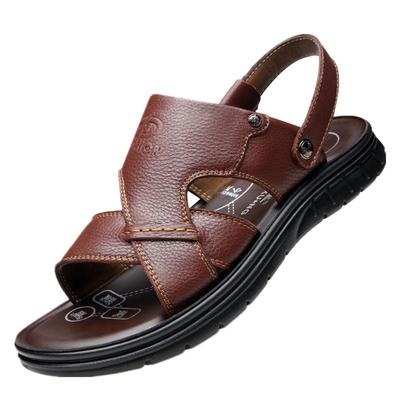 真皮老爸凉鞋男防滑夏日464748