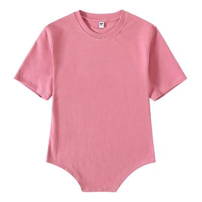 冷粉非常规下摆设计紧身辣妹小短