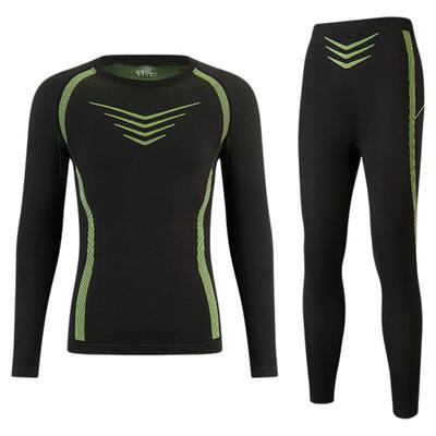 必迈男女运动激能紧身保暖套装