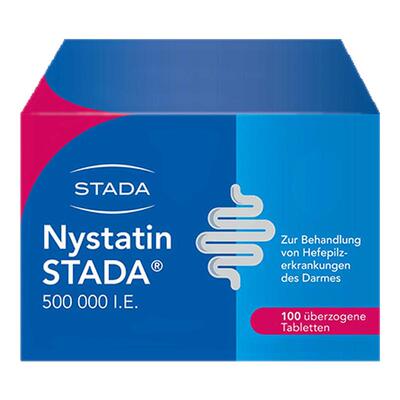 STADA史达德消化道真菌感染制霉菌素减少菌群失衡片100片德国进口