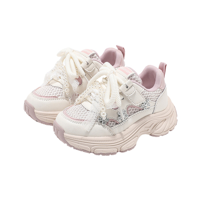 ASK Junior童鞋女童运动鞋老爹鞋儿童2025秋季新款中小童透气防滑