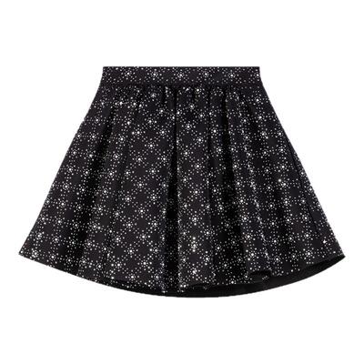 季末7折Maje2025秋冬款女装法式时尚花型仿钻装饰短款针织半裙