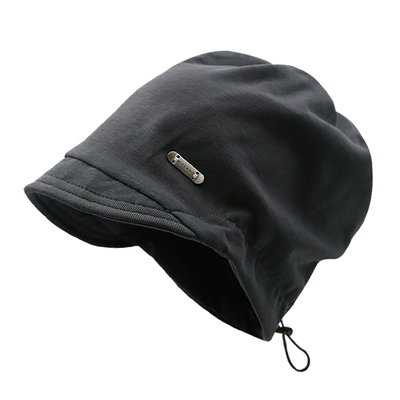 GULESWYCAP复古抽绳大头围堆堆帽