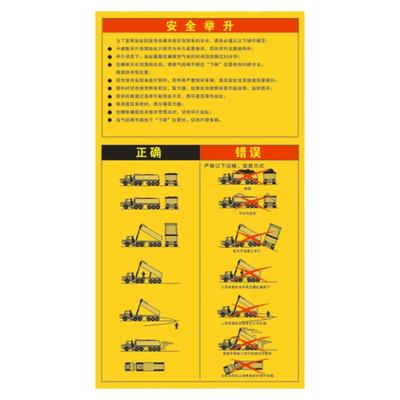 自卸车警示安全举升切勿进入