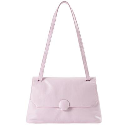 BAMPO半坡原创小众斜挎包头层牛皮通勤新款专柜单肩腋下包女