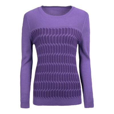 深浅紫提花毛衫LW16425A